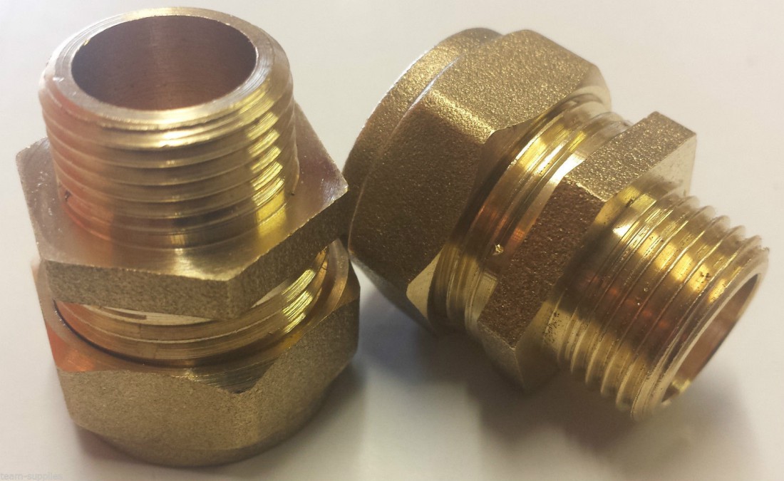 Adapting euro ⅜" tap connectors to uk ½"pipework